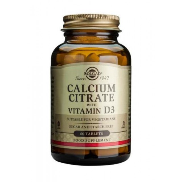 SOLGAR KALCIJUM CITRAT + VITAMIN D TABLETE