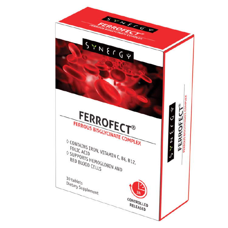 SYNERGY FERROFECT COMPLEX 30MG 30 TBL