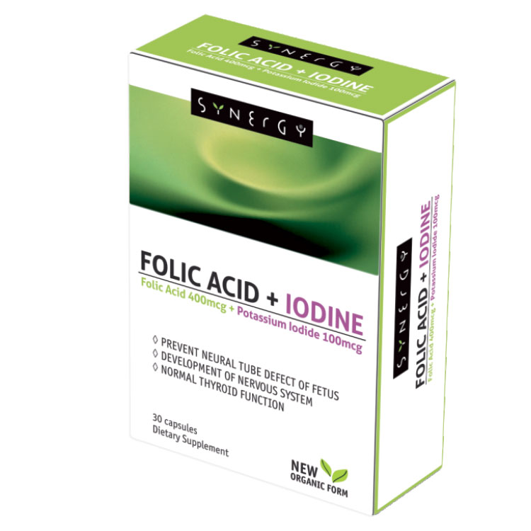 SYNERGY FOLIC ACID&IODINE 30 CAPS