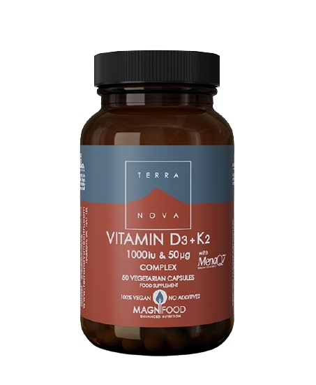 TerraNova Vitamin D3+K2 1000iu A50 cps