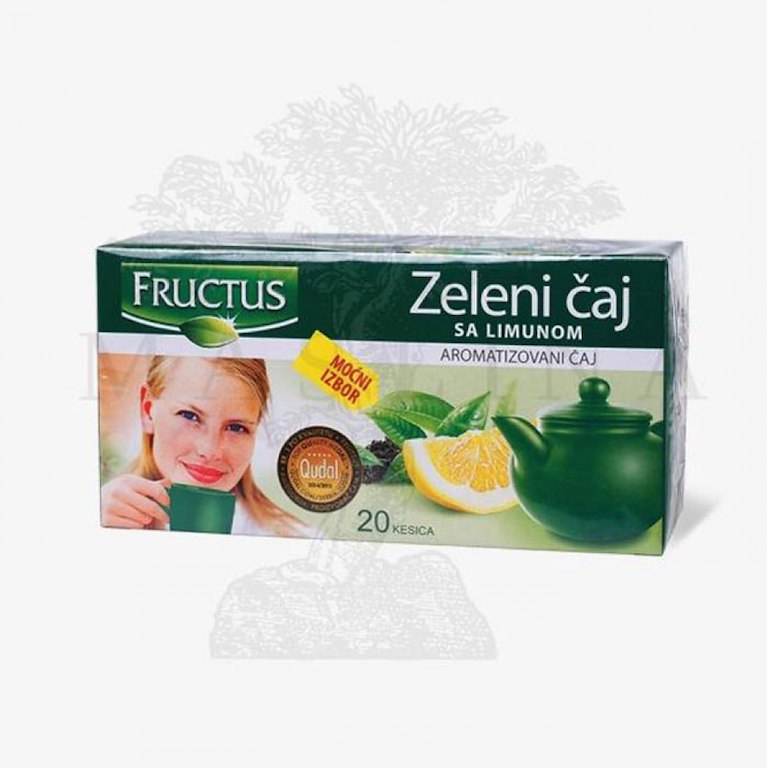 FRUCTUS FILTER ČAJ ZELENI SA LIMUNOM A20