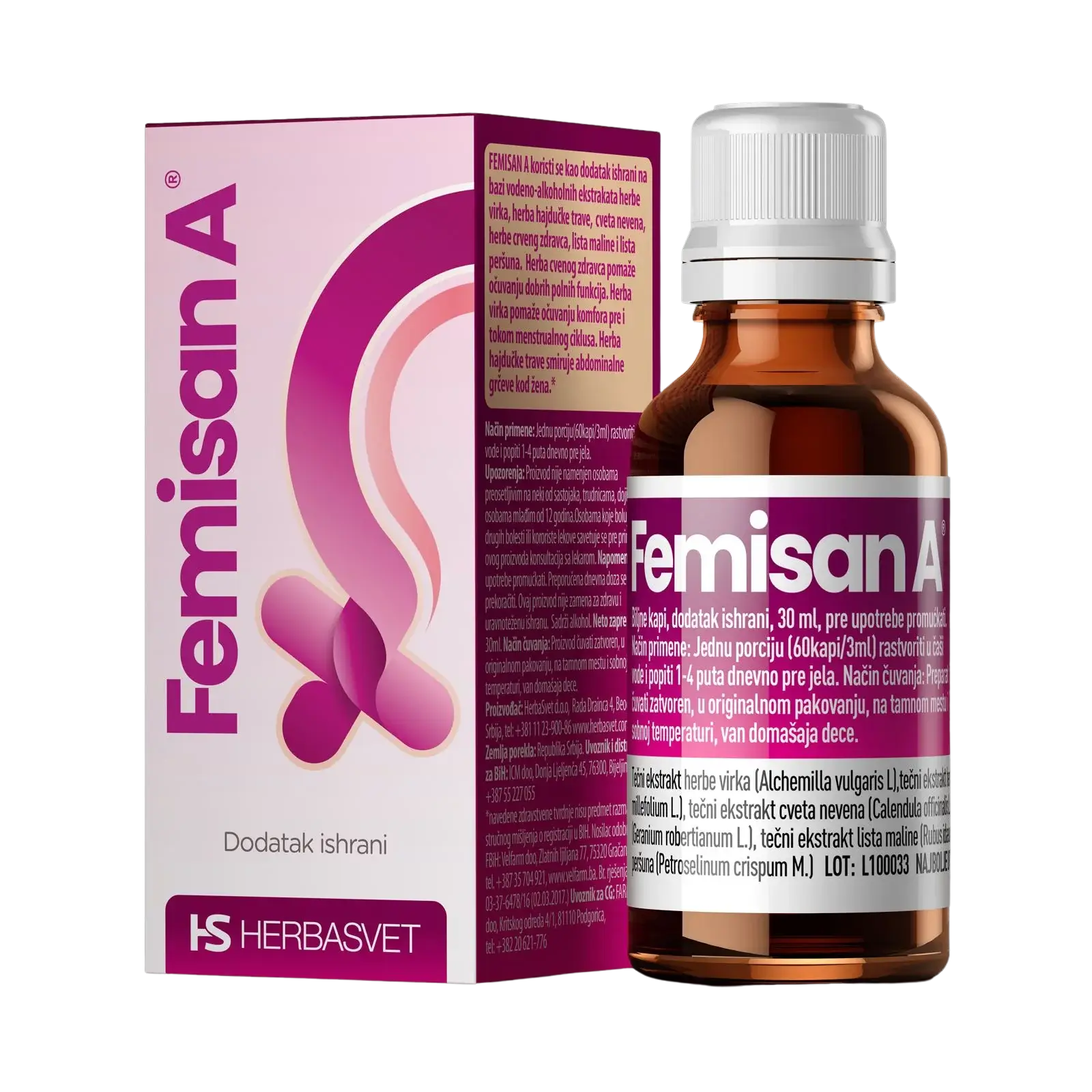 FEMISAN A KAPI 30ML MENSTRUALNE TEGOBE