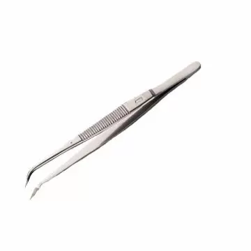 Pinceta hirurška ROTH zakrivljeni oštar vrh, 145 mm
