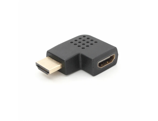 3G (85464) adapter HDMI (muški) na HDMI (ženski) ugaoni crni