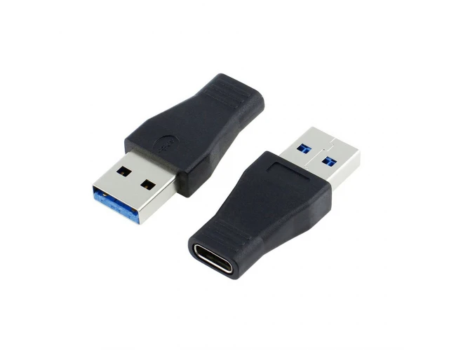 3G (201814) adapter USB 3.0 (muški) na tip C (ženski) crni