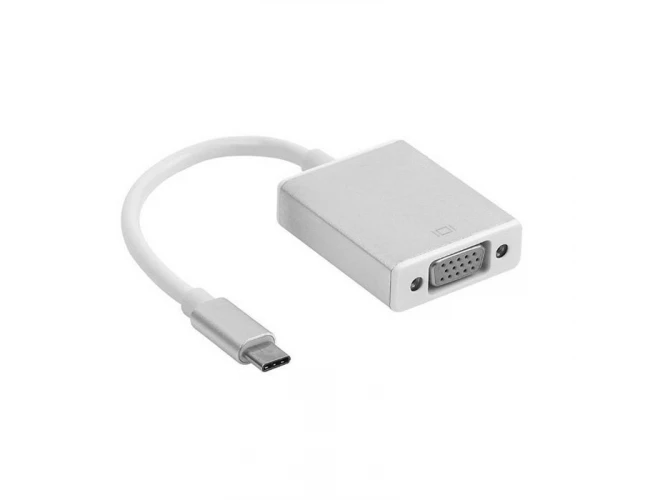 3G (83656) adapter USB Tip C (muški) na VGA (ženski) beli
