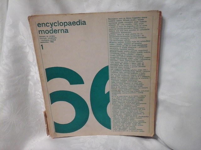Encyclopaedia moderna 1 časopis za sintezu nauka