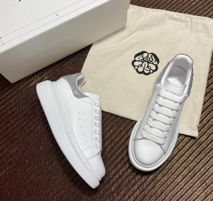 Alexander McQueen White and Grey patike