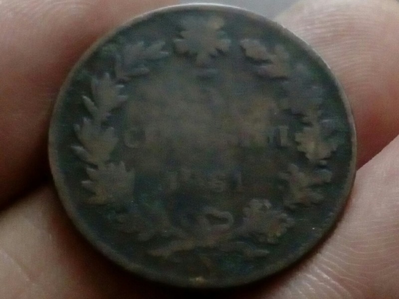 Italija, 5 centesimi 1861