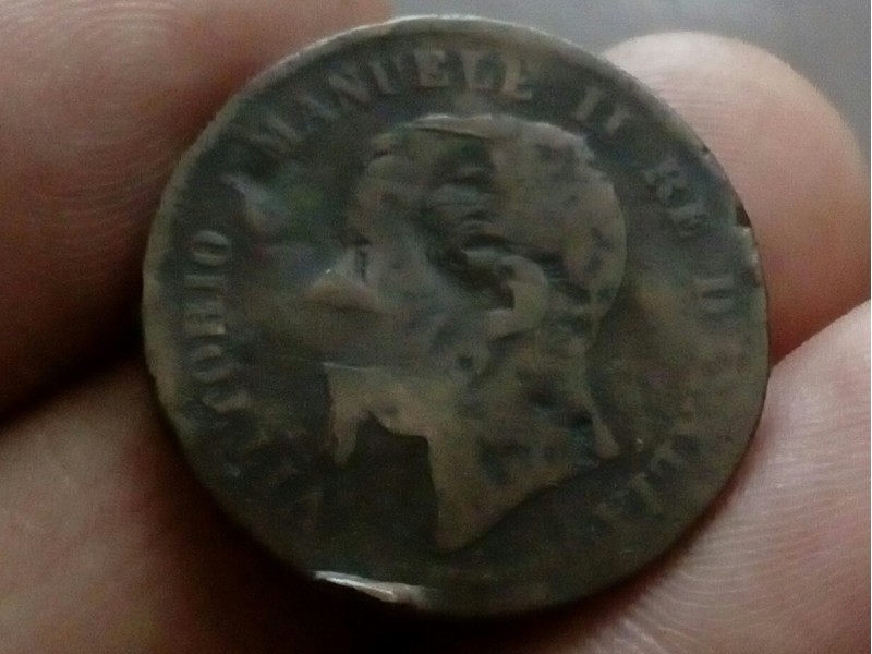 Italija, 5 centesimi 1862