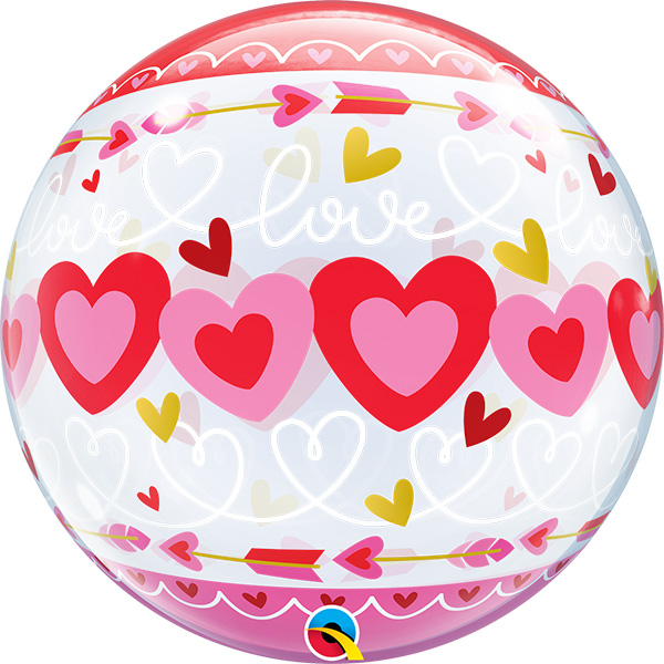 24076
22″ Bubble Love Connected Hearts