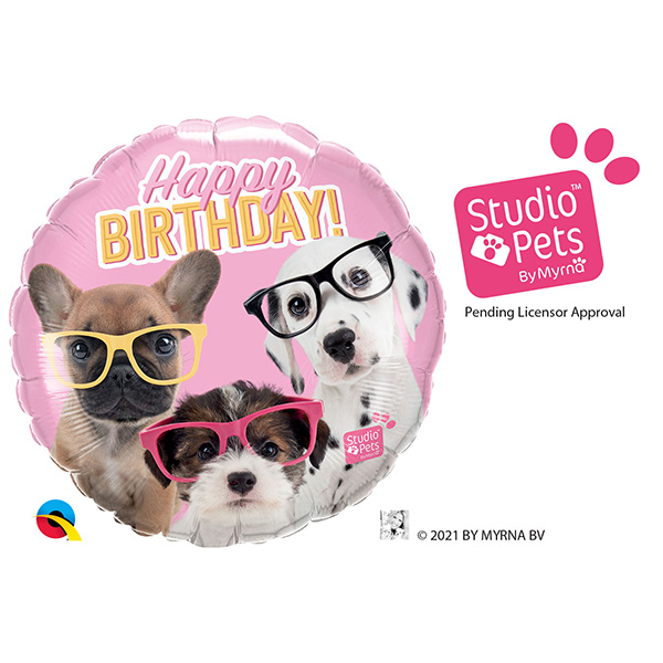 19283
18″ Foil Bday Puppies With Eyeglasses
