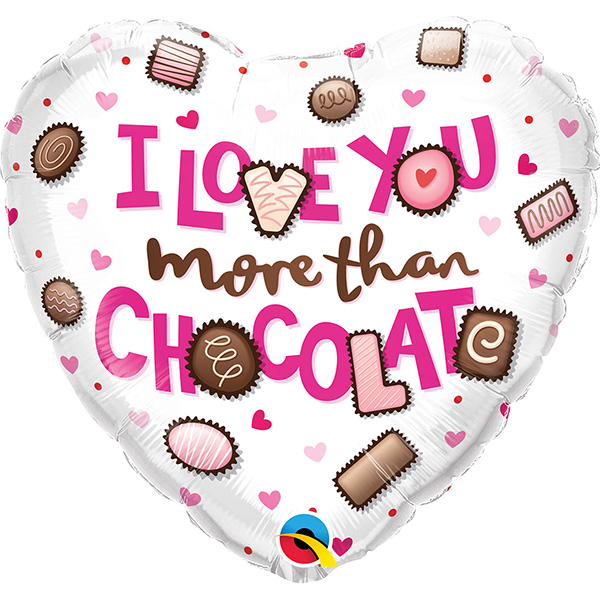 16678
18″ Foil I Love You More Than Chocolate