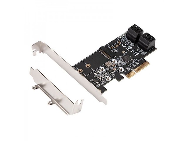 E-green PCI-Express kontroler 5-port SATA III int. Kartica JMB585 Chipset