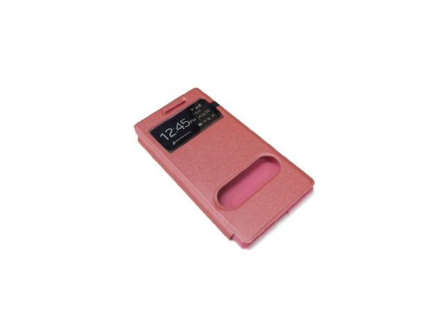 Futrola BI FOLD silikon za Huawei P7 Ascend roze