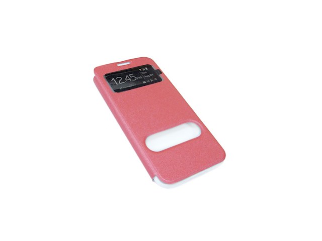 Futrola BI FOLD silikon za Samsung G900 Galaxy S5 roze