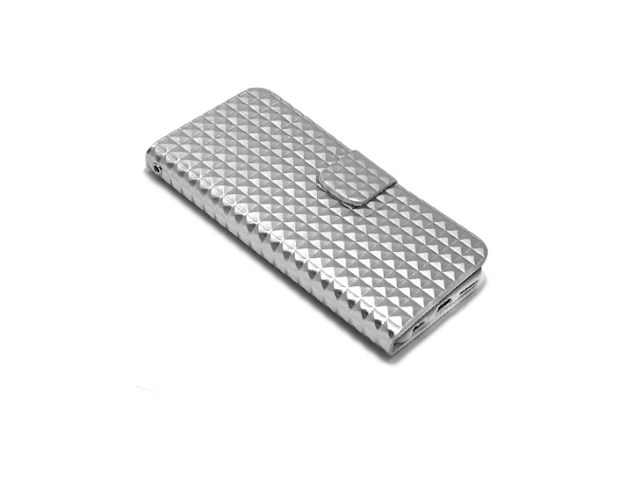 Futrola BI FOLD DIAMOND za Samsung N910 Galaxy Note 4 srebrna