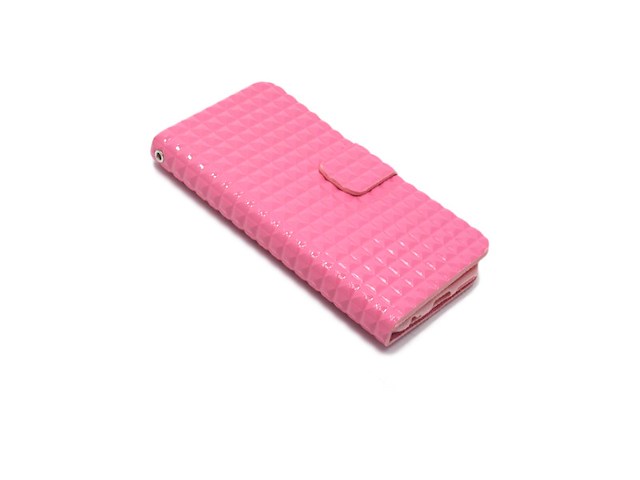 Futrola BI FOLD DIAMOND za Samsung G928 Galaxy S6 Edge Plus roze