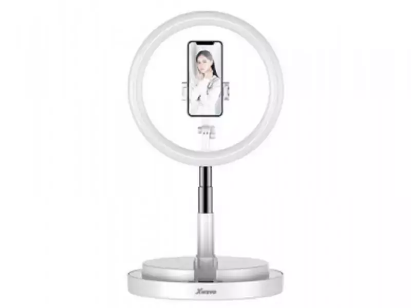 X WAVE LED RING STAND WHITE