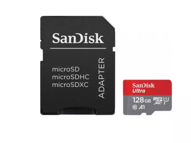 SANDISK MEMORIJSKA KARTICA ULTRA MICROSD 128GB + ADAPTER
