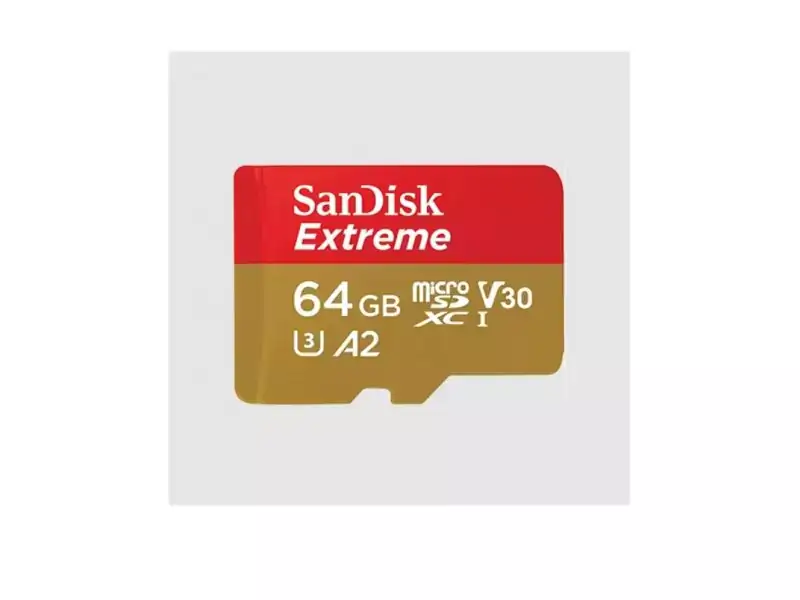 SANDISK SDXC 64GB EXTREME MICRO 170MB/S UHS-I CLASS10 U3 V30+ ADAPTER