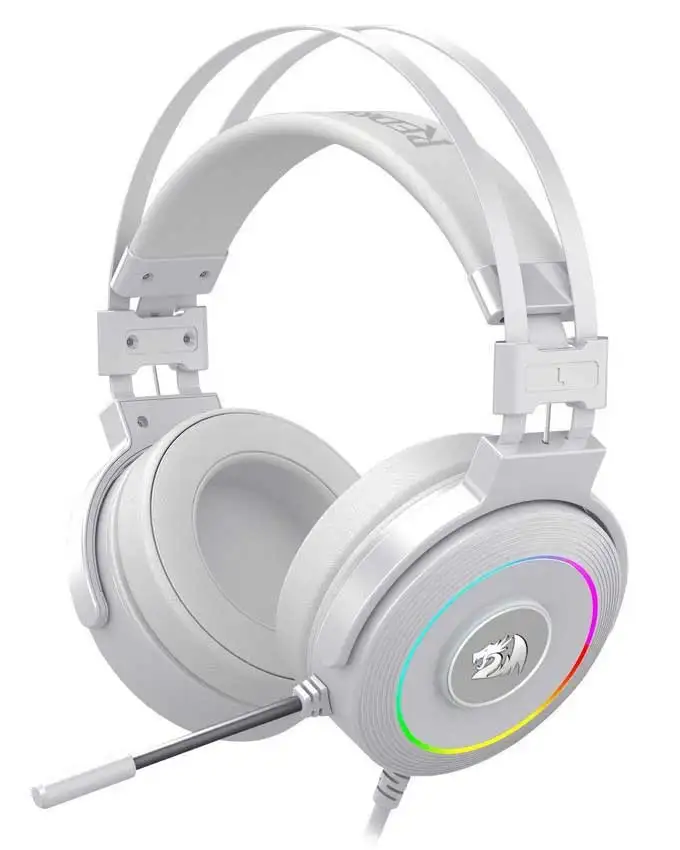 REDRAGON LAMIA 2 H320 RGB GAMING HEADSET WITH STAND-WHITE