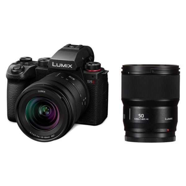 Panasonic S5 mark II + 20-60mm 3.5-5.6 + 50mm 1.8 Lumix S