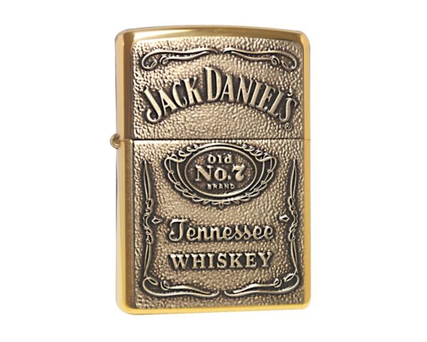 Zippo 254 BJD 428 Jack Daniels Brass Emblem