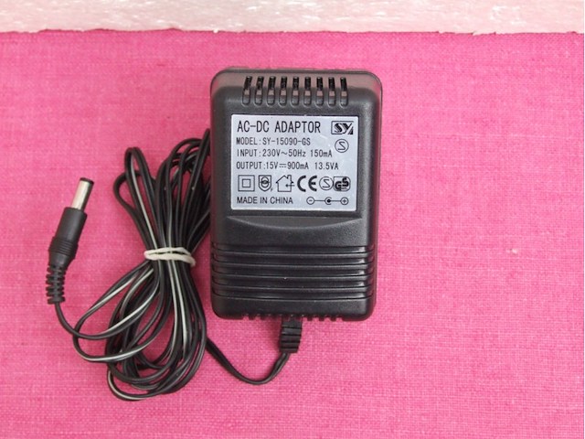 SY adapter 15V 900mA konektor 5 mm + GARANCIJA!