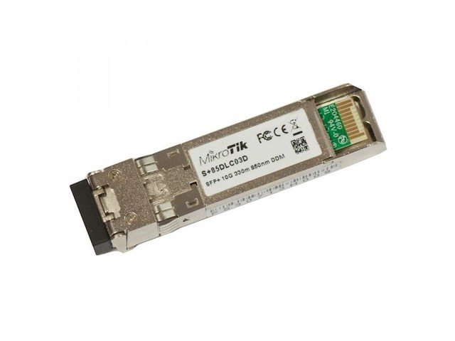 Mikrotik (S+85DLC03D) SFP+ primopredajni modul 10G Multi Mode 300m 850nm