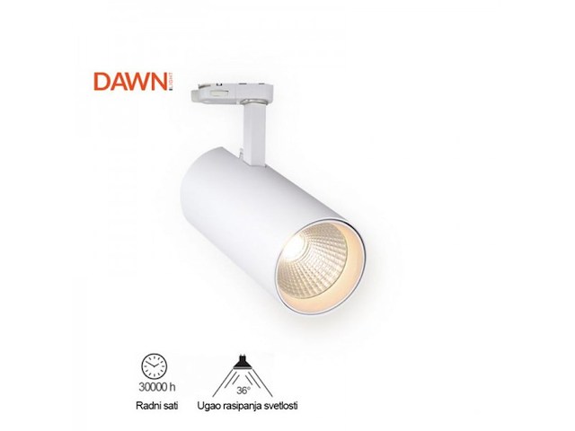 LED REF SINSKI JM-4068 10W 3000K 36° BELI (3-FAZE)