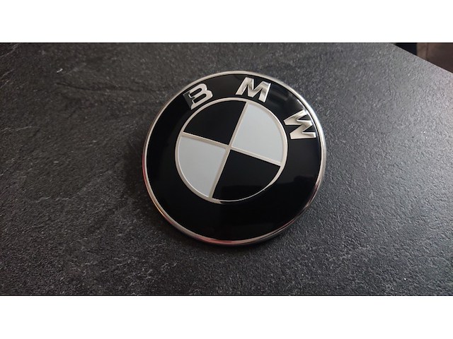 NOVO BMW znak gepeka Demmel CRNI precnik 74mm