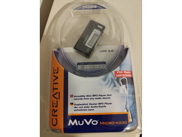 Creative MuVo Micro N200 256 MB MP3 Player Black