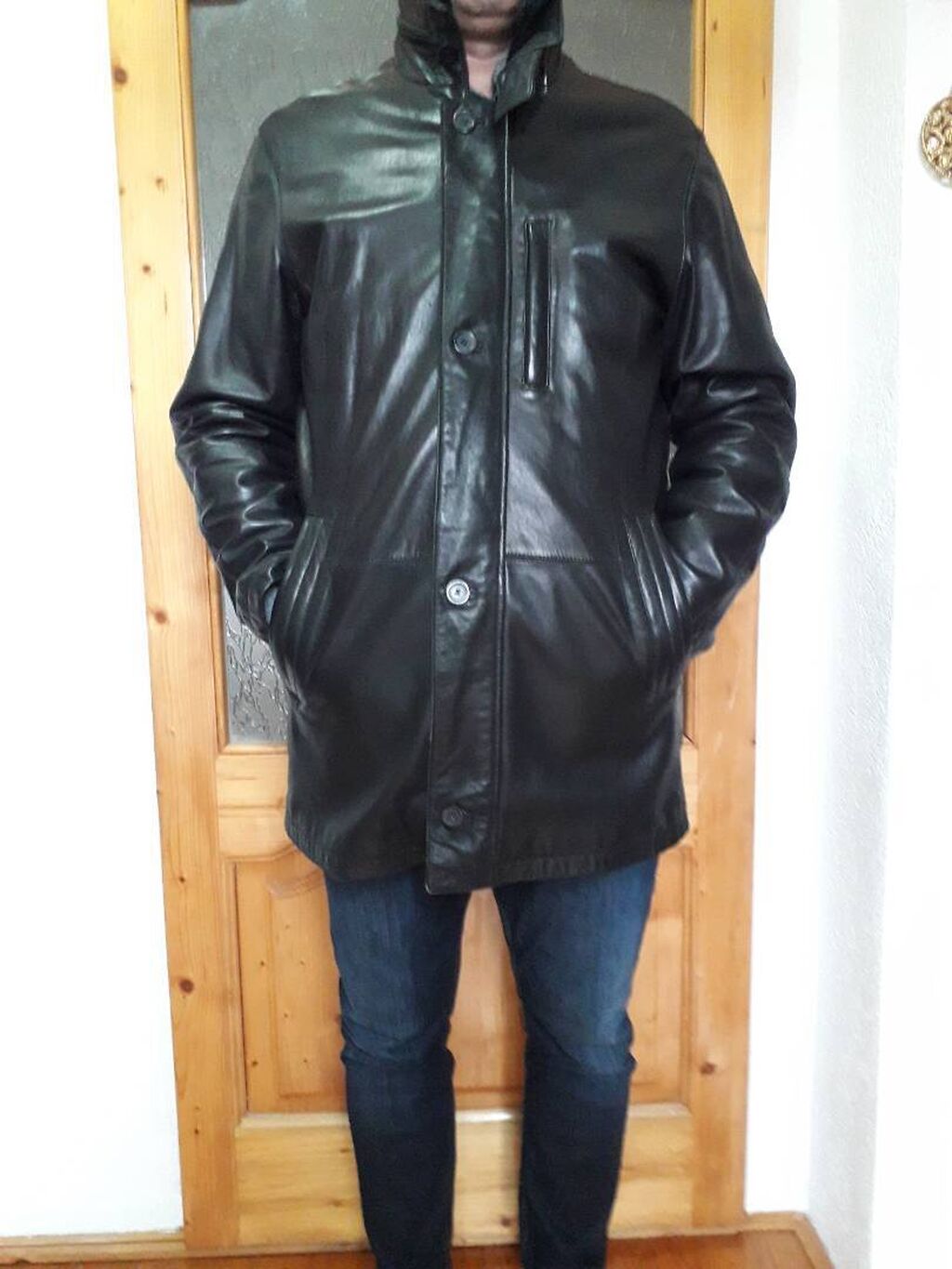 Muška kožna jakna Pierre Cardin br.102 Vrhunska muška kožna jakna