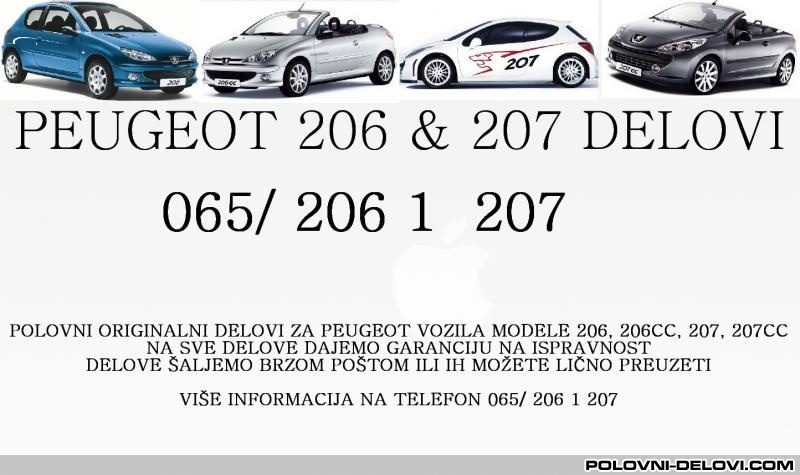 Peugeot 206 CC HDI Motor I Delovi Motora