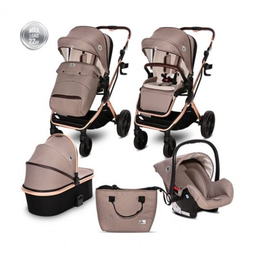 Lorelli Kolica za bebe 3u1 Glory - Pearl Beige model 2023