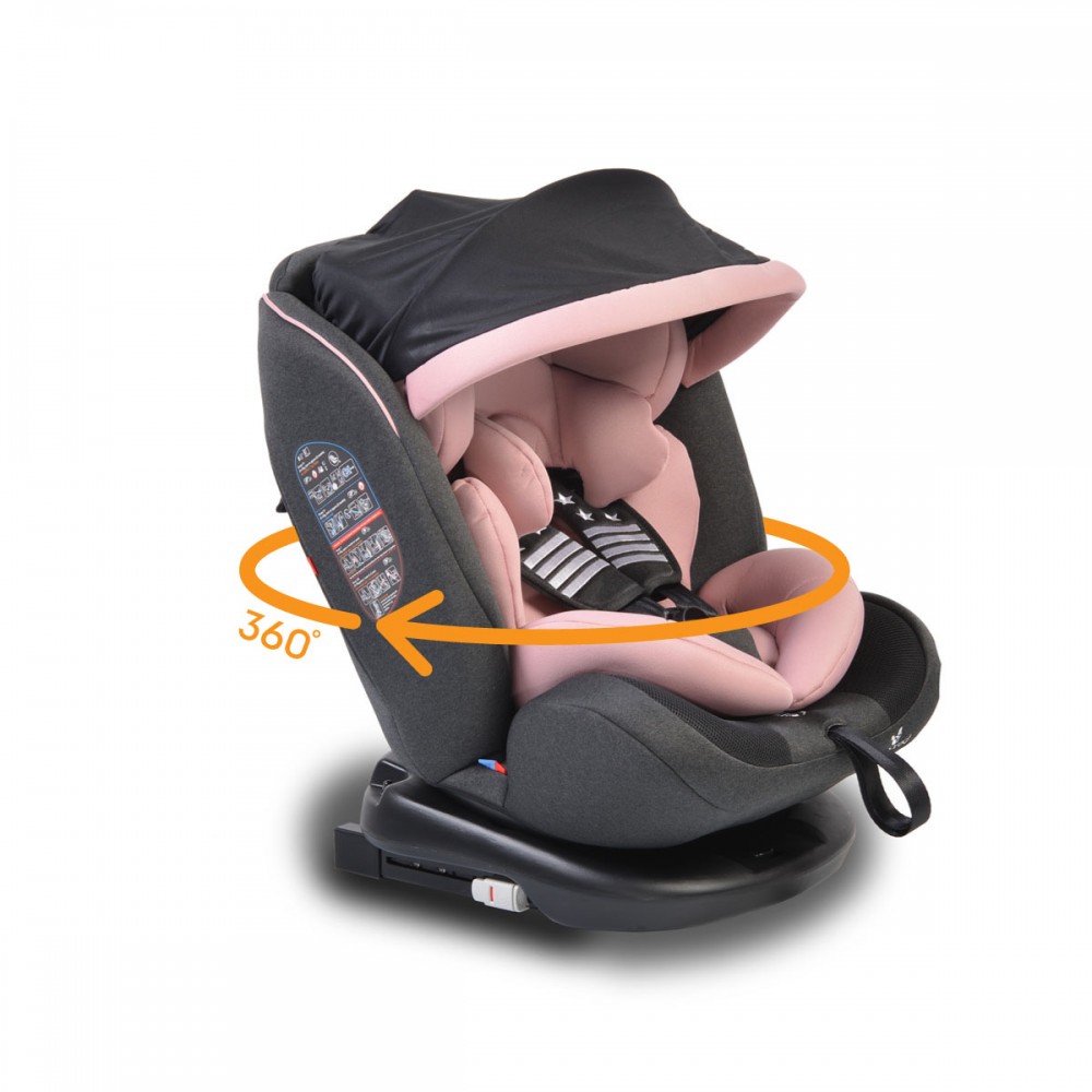 Auto sedište Pilot isofix 0-36kg Pink