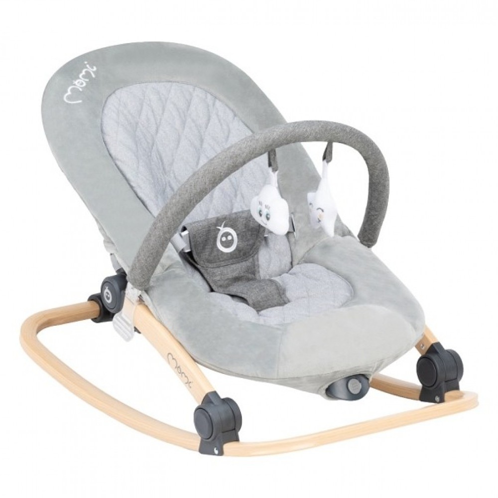 MoMi Lumiwood ležaljka za bebe Grey
