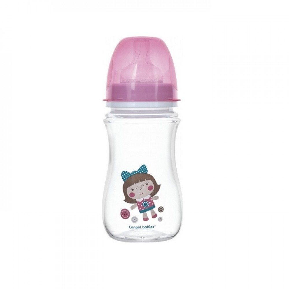 Flašica Wide Neck Easy Start 240ml Toys Pink