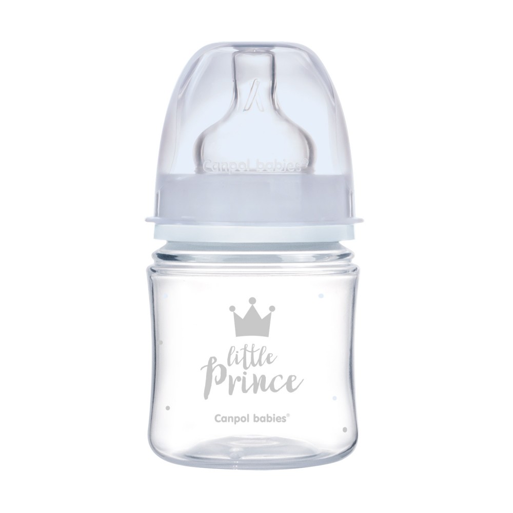 Canpol bebi flašica široki vrat 120 ml Royal Baby Blue