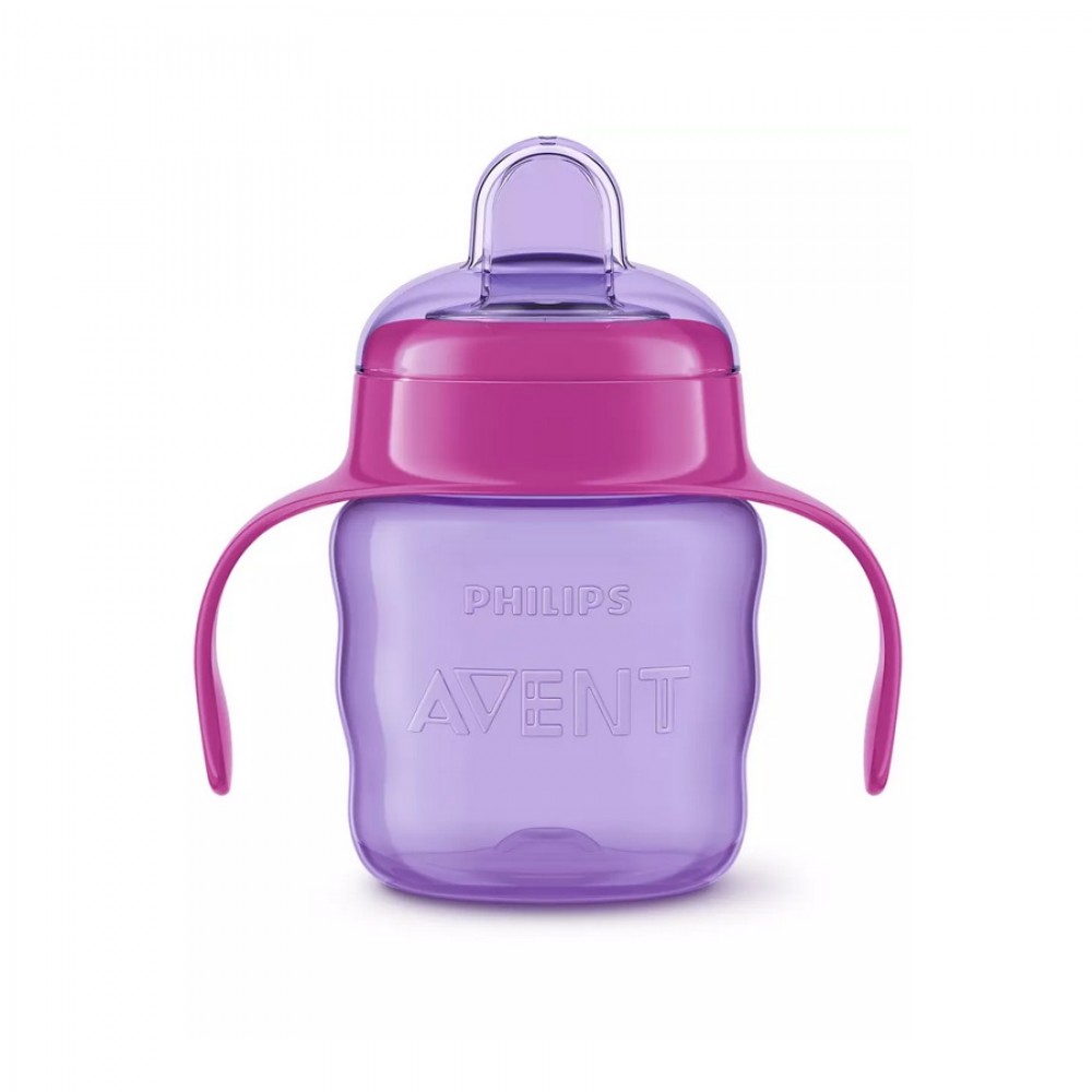 Avent sportska šolja sa ručkama 200ml, 6m+, roza