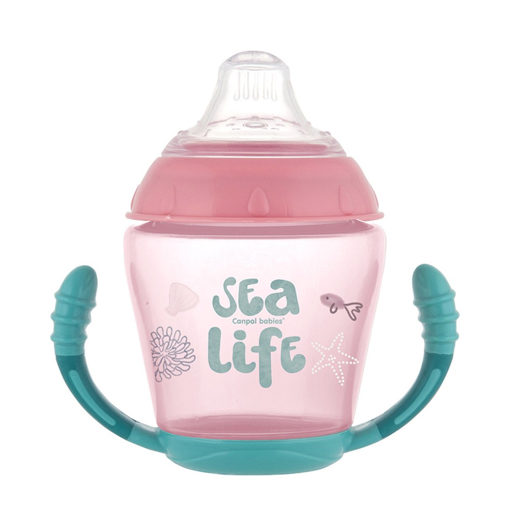 Canpol šolja Sea Life 230 ml, Pink