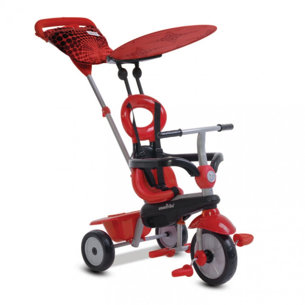 Tricikl Smart Trike Vanilla 4u1 - Red