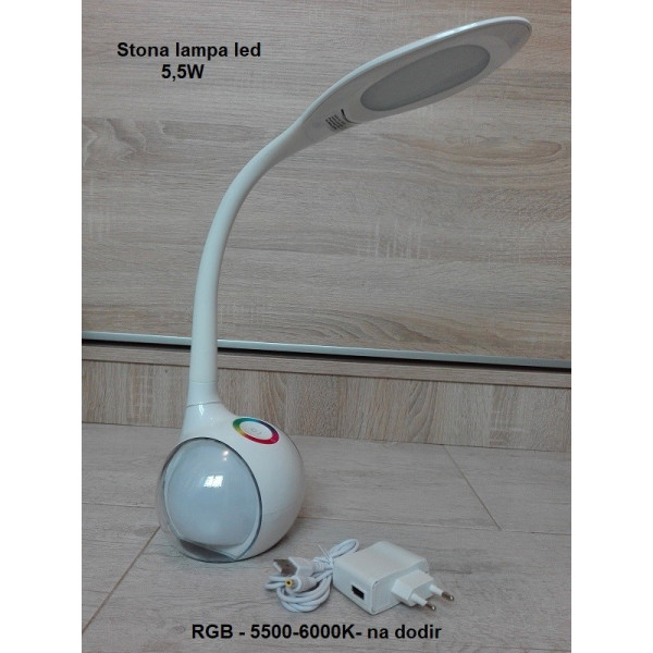 Stona lampa LED M1061 RGB+5500-6000K 5.5W na dodir