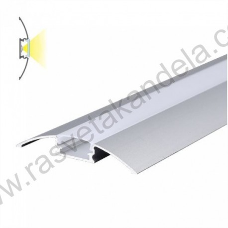 Aluminijumski profil za LED trake podni set MA608 52x8x2000mm