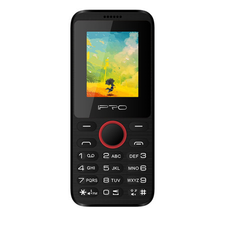 IPRO 2G GSM Feature mobilni telefon 1.77'' LCD/800mAh/32MB/DualSIM//Srpski jezik/Crno-Crven ( A6 mini black- red )