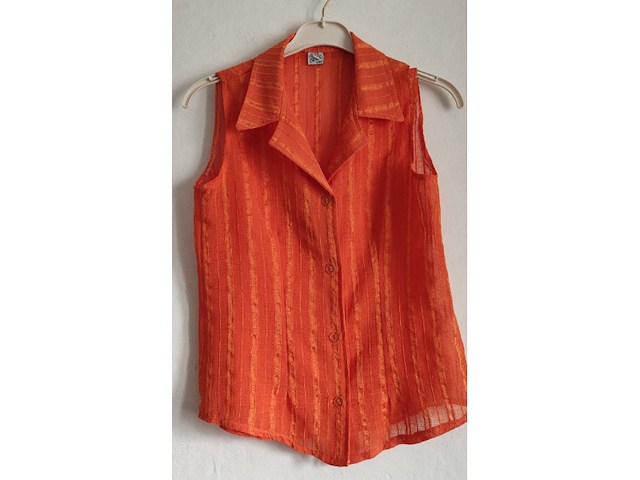 Vintage narandzasta prugasta bluza S/M