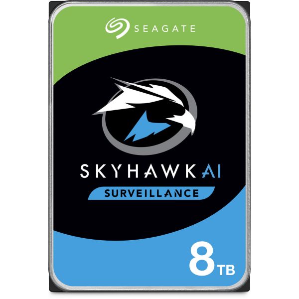 8TB 3.5" SATA III 256MB ST8000VX004 SkyHawk Surveillance