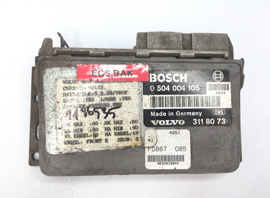 Bosch B10M (01.78-12.03) 3118073 upravljačka jedinica za Volvo B6, B7, B9, B10, B12 bus (1978-2011) autobusa