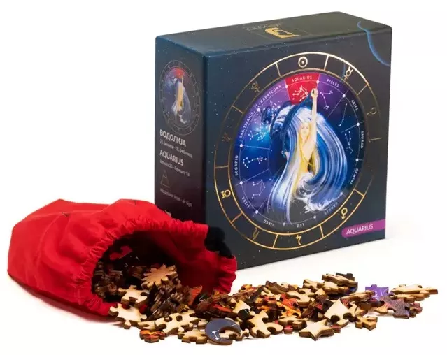 Drvene puzzle 180 delova - Horoskop - VODOLIJA